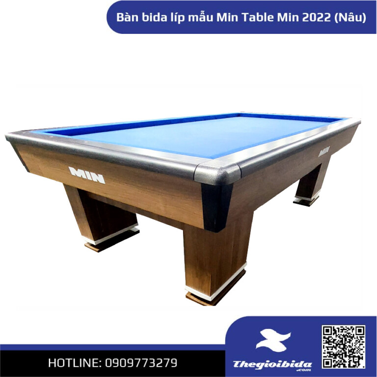 Bàn bida líp mẫu Min Table Min 2022 (Đen)