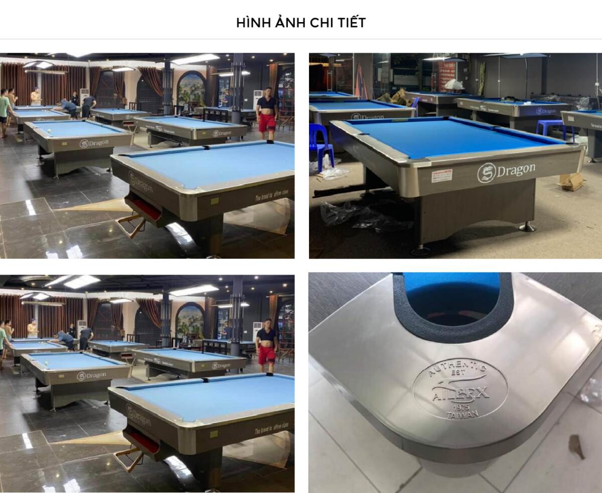 Bàn bida lỗ Aileex Dragon 900 | Bàn Bida Dragon nội địa giá rẻ