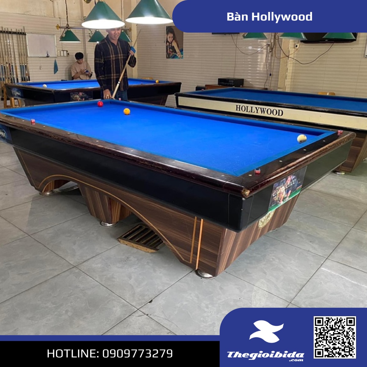 Bàn Bida líp Hollywood | Kho bàn Hollywood cũ giá tốt