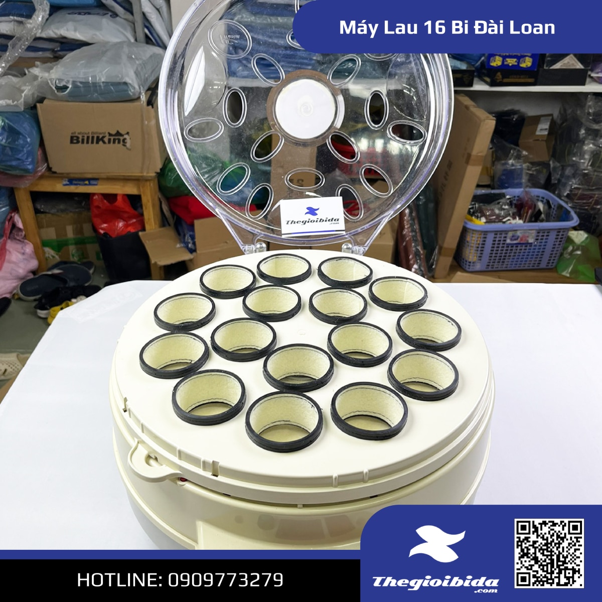 Máy lau bi Bida (16 Bi) xuất xứ chính hãng Đài Loan