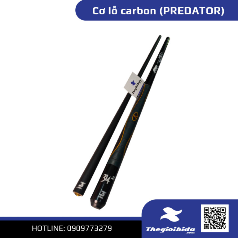 Cơ bida lỗ carbon (PREDATOR)