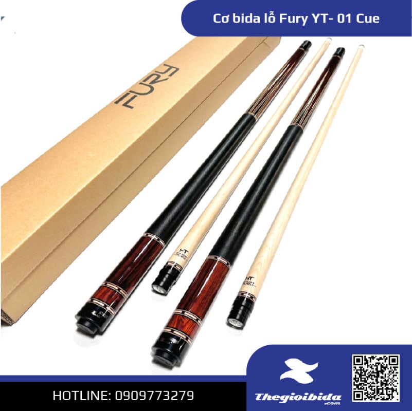 Fury yt cue - Cơ xịn, công nghệ HT2E ưu việt, tay cầm cuốn chỉ