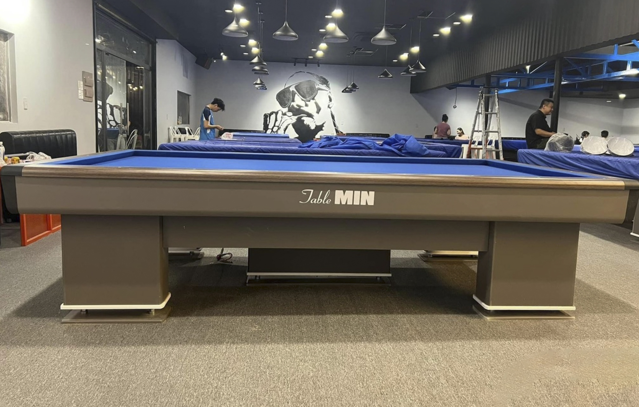 Bàn bida líp mẫu Min Table Min 2022 (Nâu) | Mẫu bàn Bida Libre