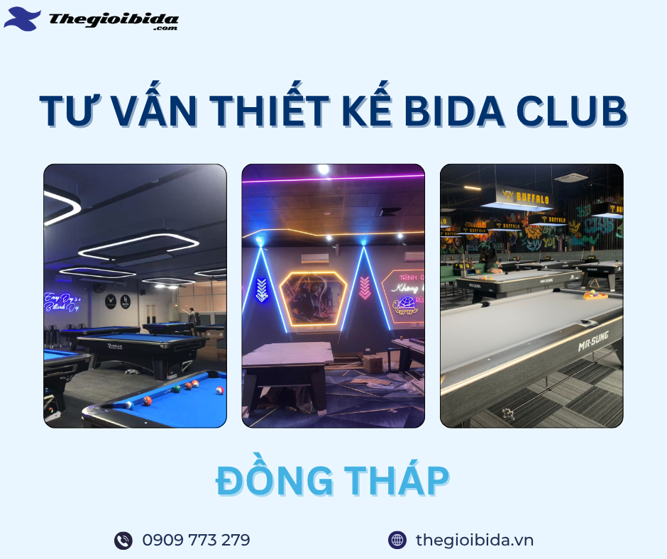 Tư vấn thiết kế bida club tại Đồng Tháp